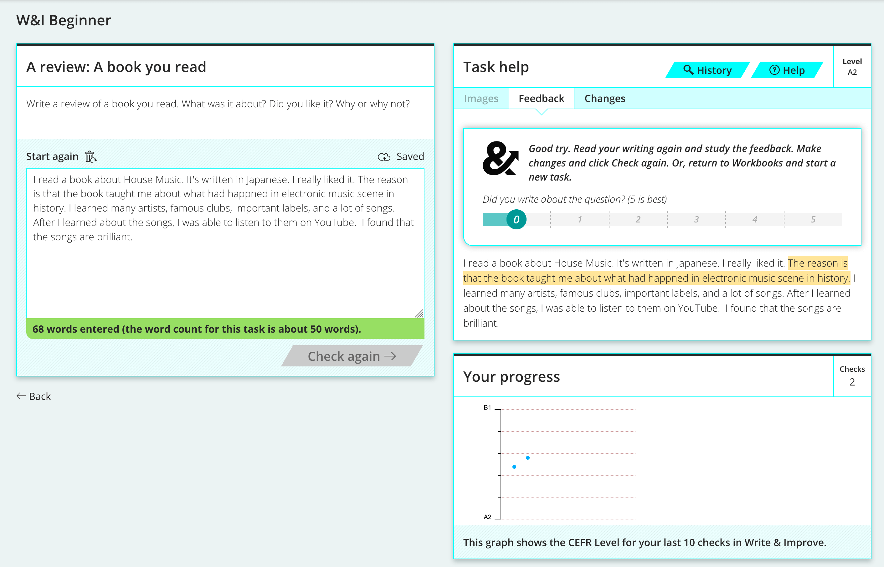 Write and Improveの使い方は？無料体験してみた感想 | Engliiish